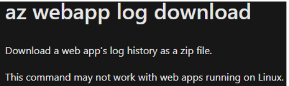 "az log download" fails · Issue #23718 · Azure/azure-cli · GitHub