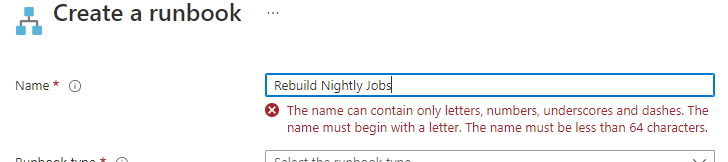 Az.Automation - Runbookname pattern · Issue #20614 · Azure/azure-powershell · GitHub
