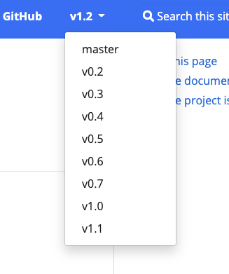 Make v1.2 selectable on the version drop-down · Issue #2564 · kubeflow/website · GitHub