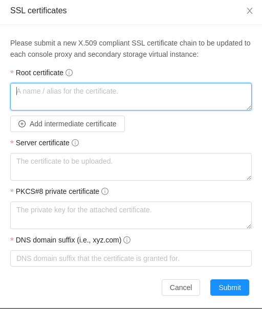 Failed To Upload The Ssl Certificate Procedure，version 4171 · Issue 6815 · Apachecloudstack 