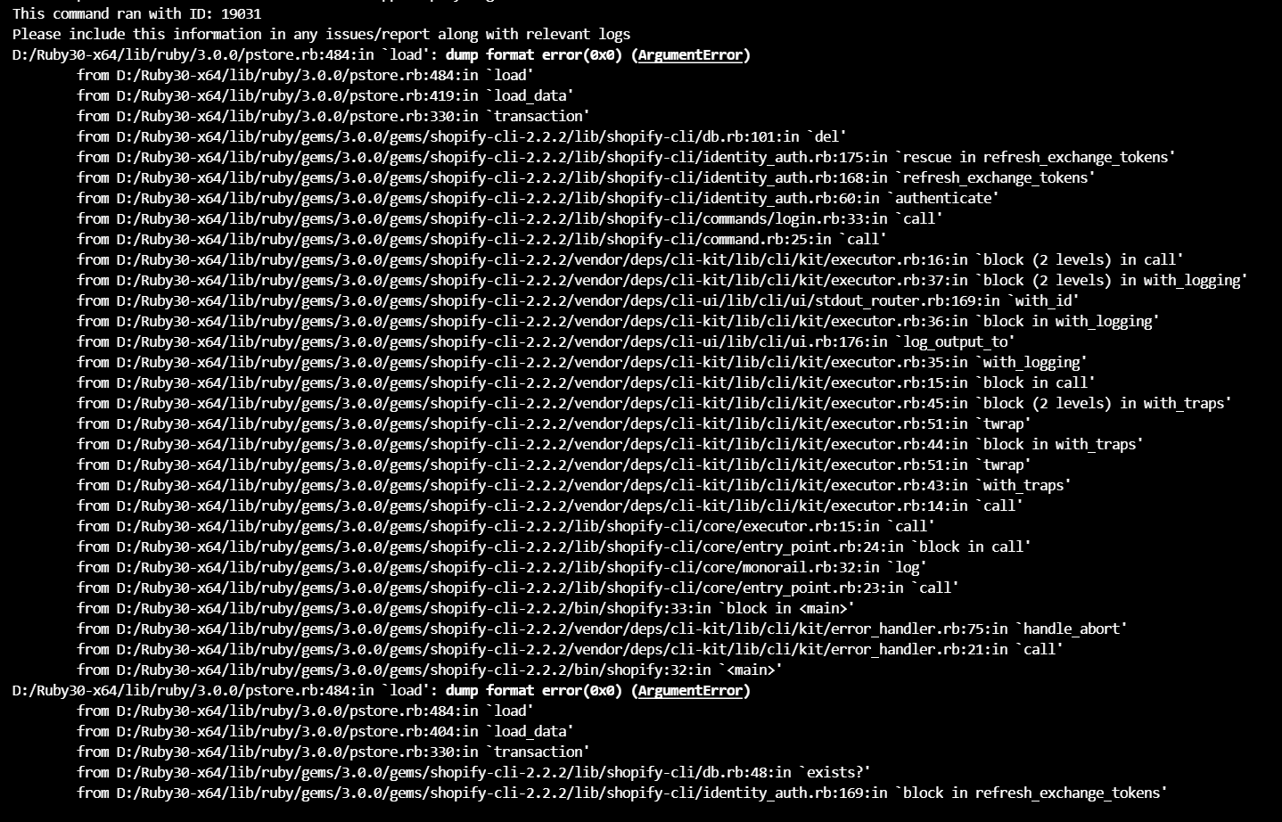 Shopify Cli Not Working Suddenly · Issue 1484 · Shopifyshopify Cli · Github 