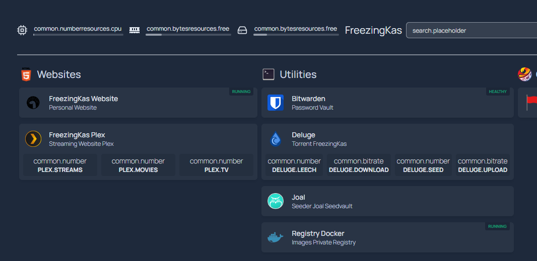 Wrong value widgets and services · gethomepage homepage · Discussion ...