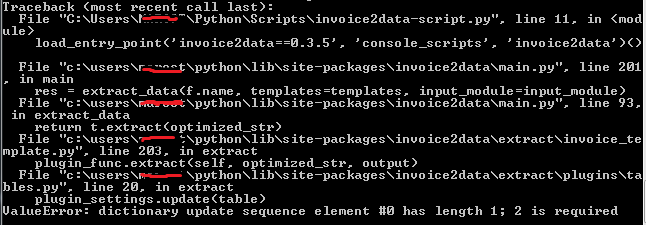 ValueError when using tables plugin · Issue #281 · invoice-x/invoice2data · GitHub