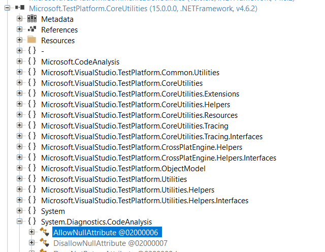 Allownullattribute Bad Reference In Coreutilities · Issue 4624 · Microsoft Vstest · Github