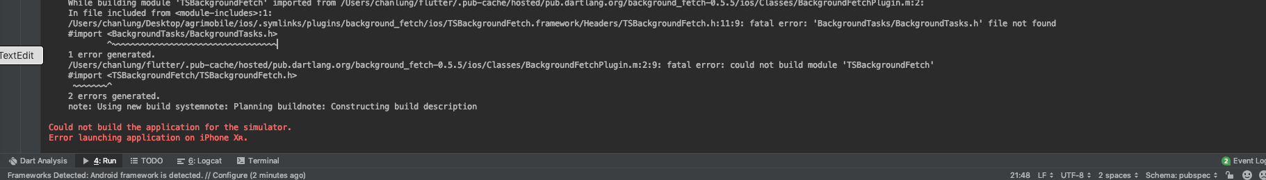 Can't build for iOS · Issue #209 · transistorsoft/flutter_background_geolocation · GitHub