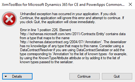 Error when importing records · Issue #26 · MscrmTools/MscrmTools ...