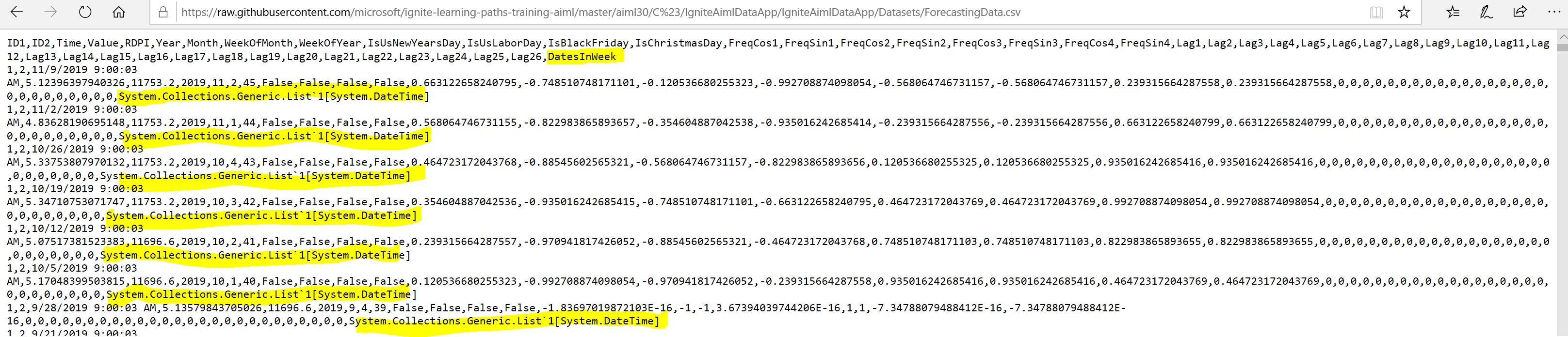 Extra column in sample csv · Issue #78 · microsoft/ignite-learning-paths-training-aiml · GitHub