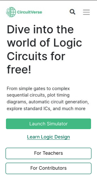 improve responsiveness of landing page · Issue #4110 · CircuitVerse/CircuitVerse · GitHub
