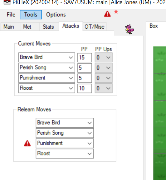 Gen 7: Murkrow/Honchkrow Ultra Egg Move · Issue #2854 · kwsch/PKHeX · GitHub