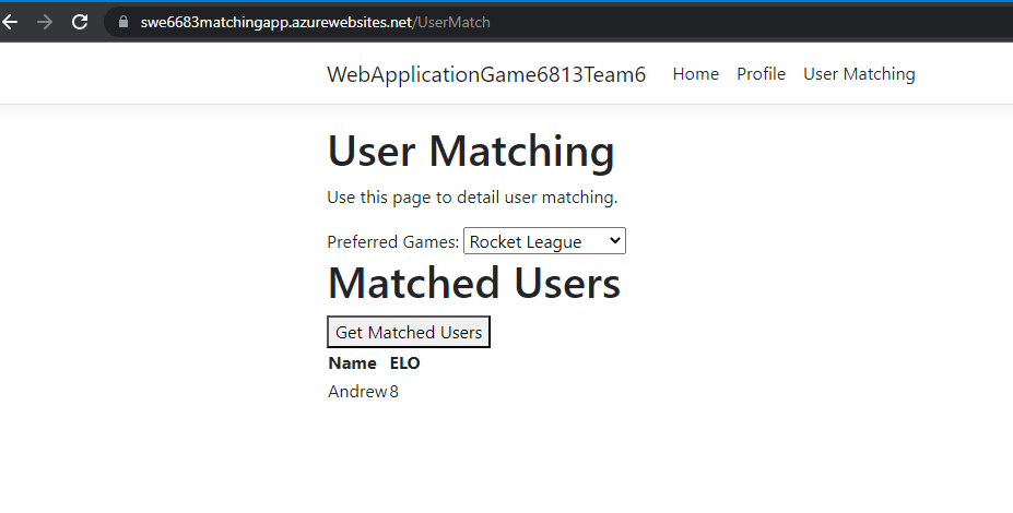 GitHub - chubba29/6813-Team6-OnlineGamingMatchmaking