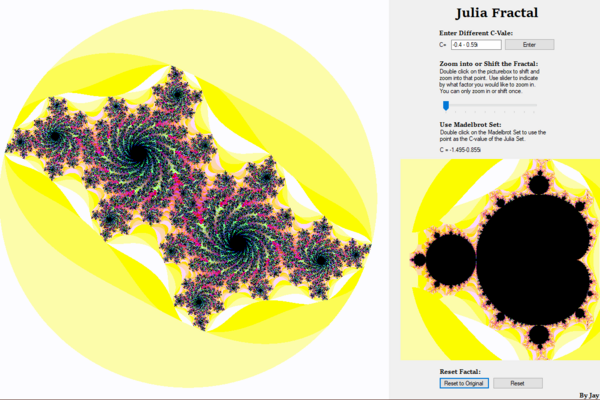 GitHub - jaybhat02/JuliaFractalGenerator: Renders Julia fractal of ...