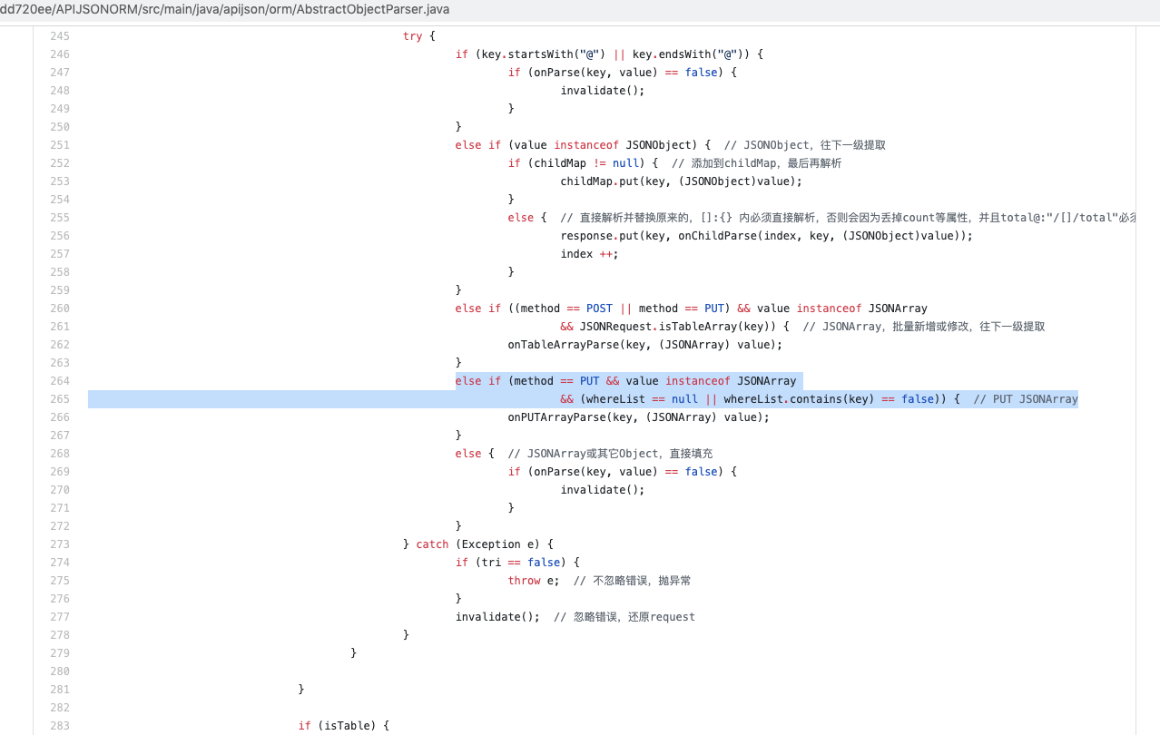 [bug] PUT "key ":[] 居然转成了 key = '[]' · Issue #276 · Tencent/APIJSON · GitHub