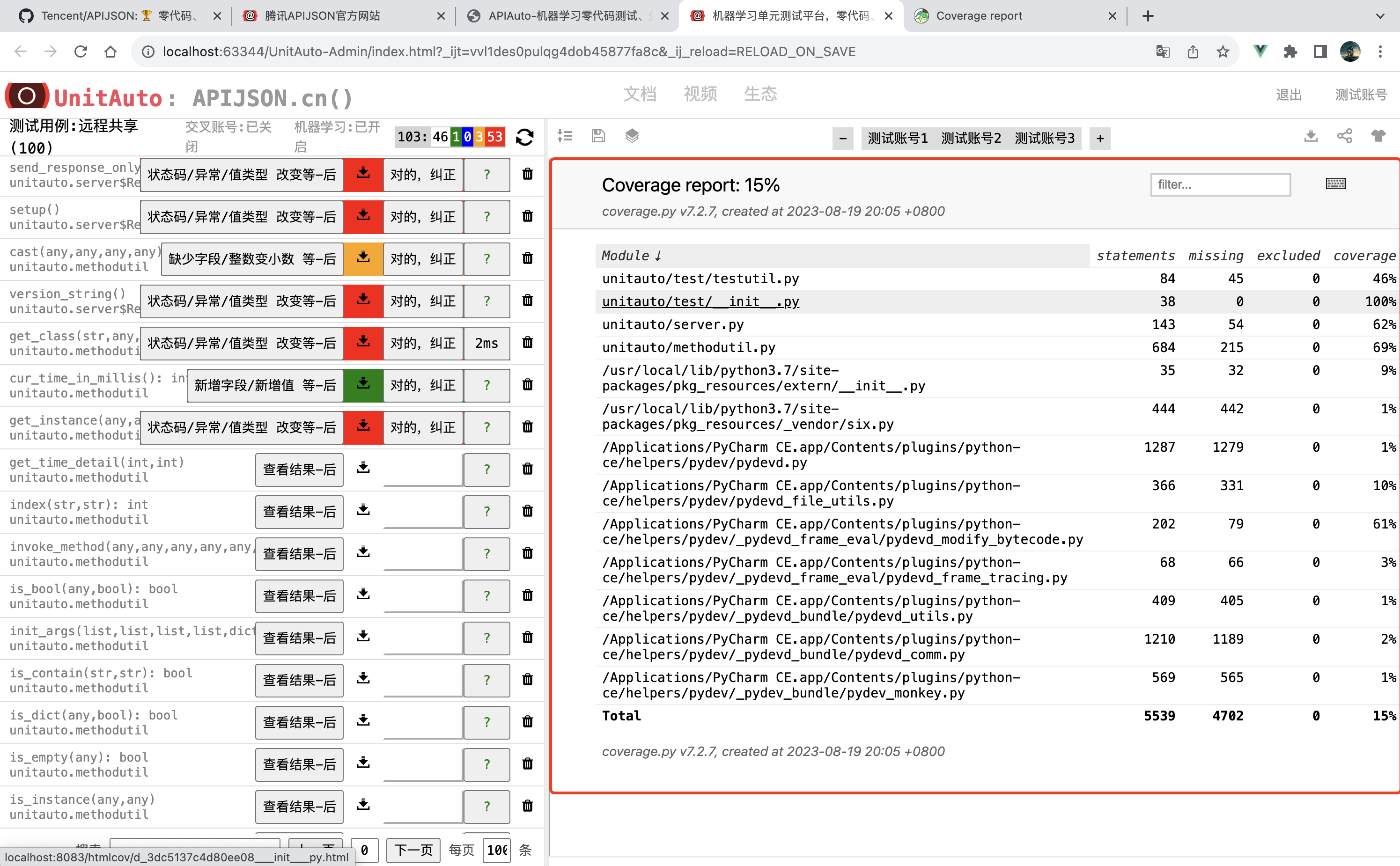 GitHub - TommyLemon/unitauto-py: ☀️ 机器学习单元测试平台，零代码、全方位、自动化 测试 方法/函数 ...