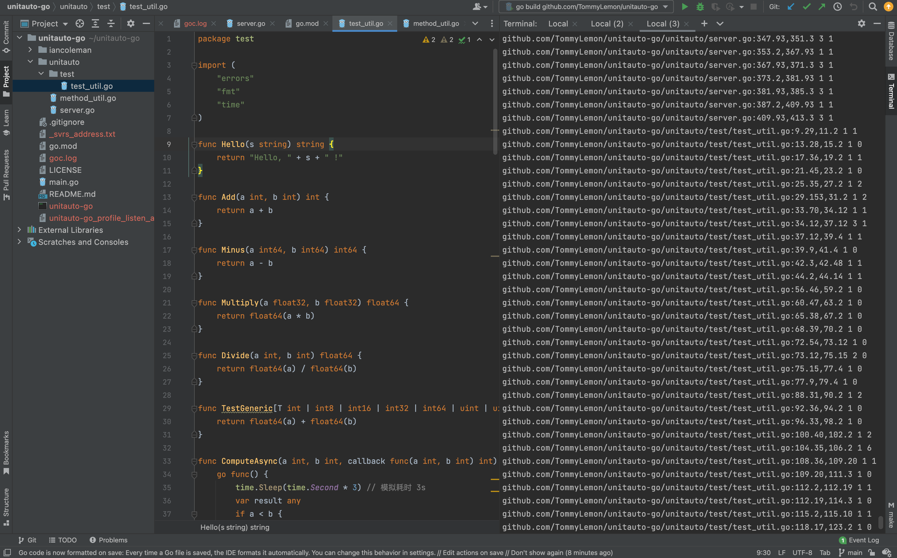 GitHub - TommyLemon/unitauto-go: ☀️ 机器学习单元测试平台，零代码、全方位、自动化 测试 方法/函数 ...