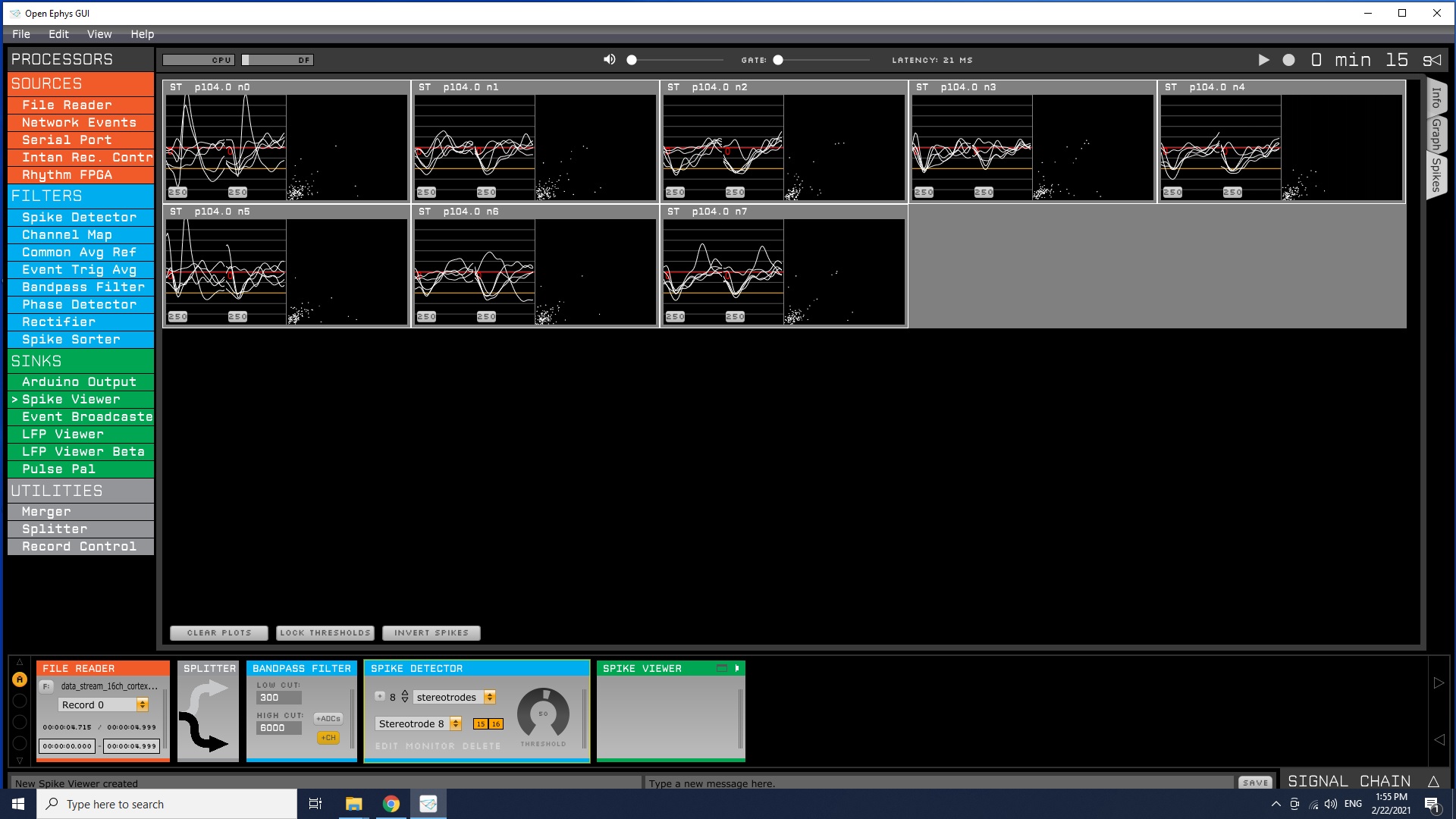 Spike Viewer Visualizations - Signal Chain Tutorial · Issue #416 · open-ephys/plugin-GUI · GitHub