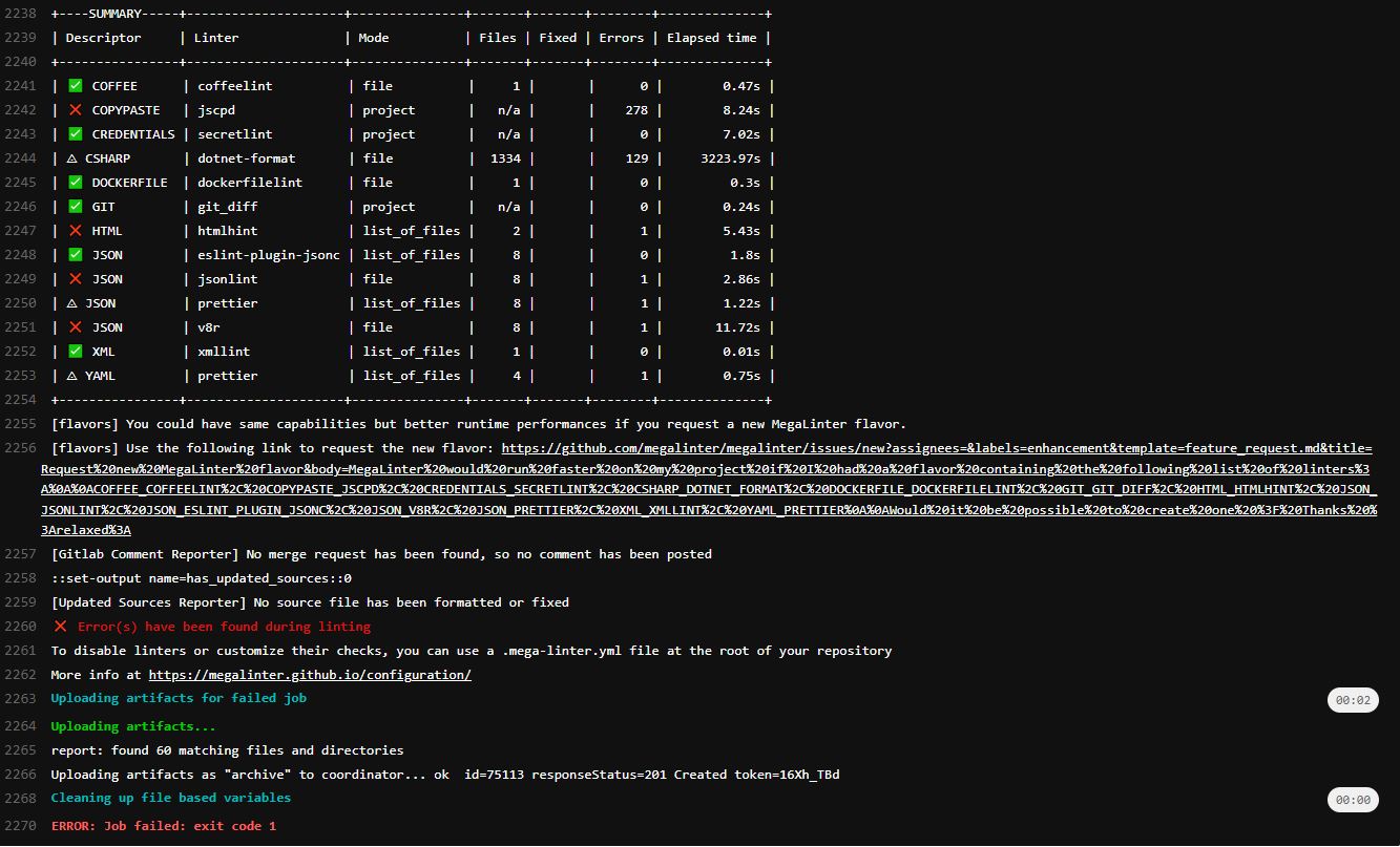 Megalinter takes too long to process · Issue #1526 · oxsecurity/megalinter · GitHub