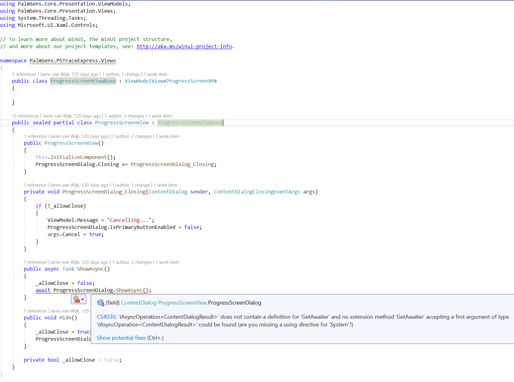 `IAsyncOperation` and unused usings · Issue #69218 · dotnet/roslyn · GitHub