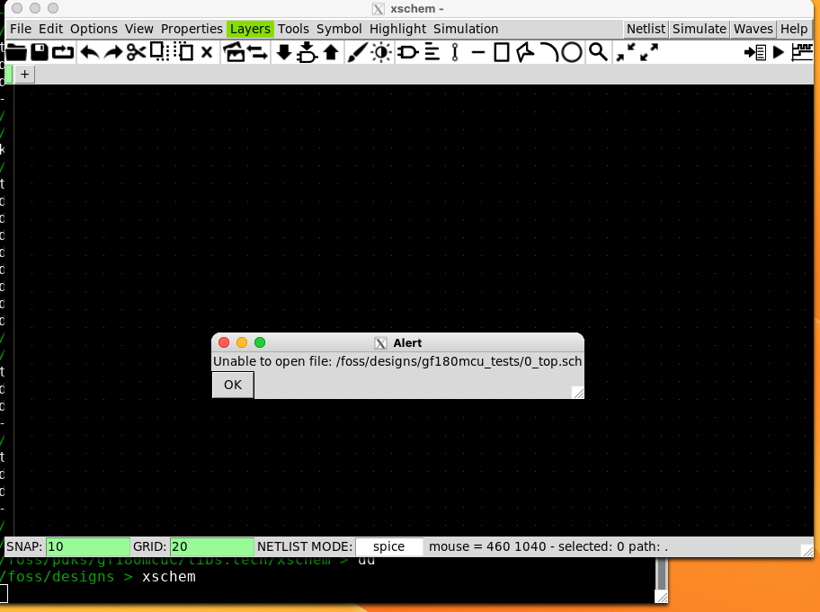 gf180mcuC Xschem Setup Bugs · Issue #9 · iic-jku/IIC-OSIC-TOOLS · GitHub
