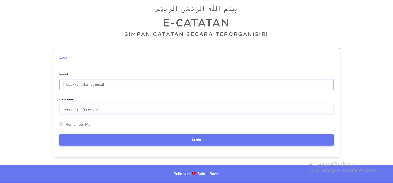 GitHub - Bahrul-Rozak/E-Catatan: E-Catatan simpan catatan secara terorganisir 😎