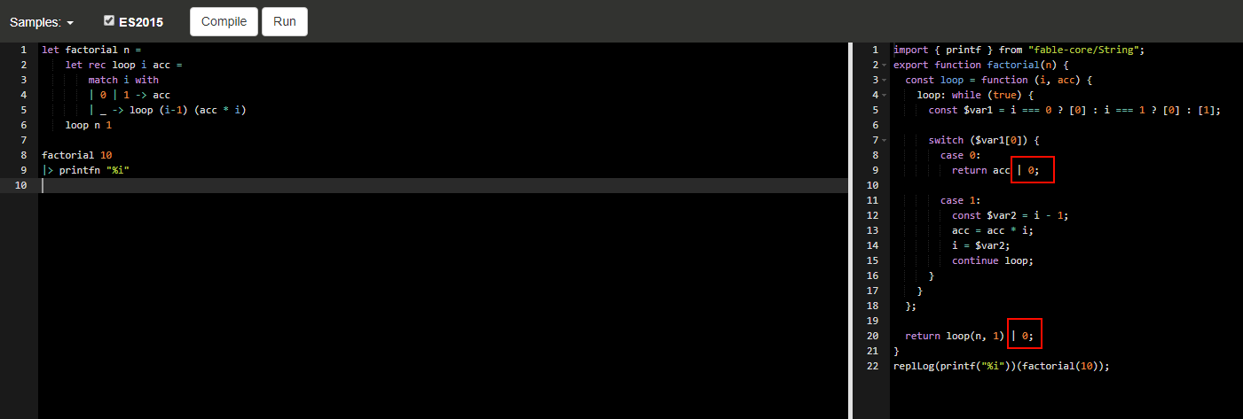 Q: What is | 0 doing in compiled js? · Issue #1191 · fable-compiler/Fable · GitHub