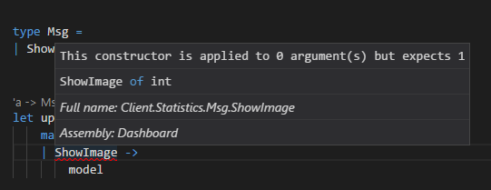 Improve error message in pattern matching when we forget to match the payload · Issue #4246 ...