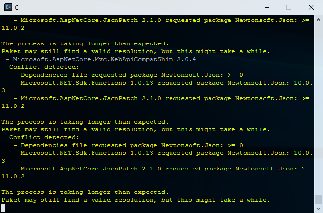 Can T Upgrade Core To 2 1 Because Newtonsoft Deps Issue · Issue 510 · Azure Azure