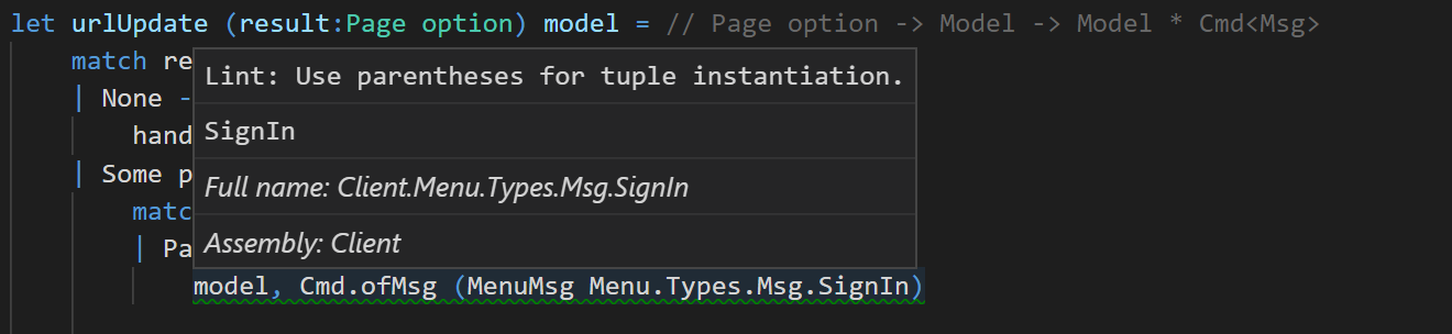 Linter is going nuts on elmish · Issue #997 · ionide/ionide-vscode-fsharp · GitHub