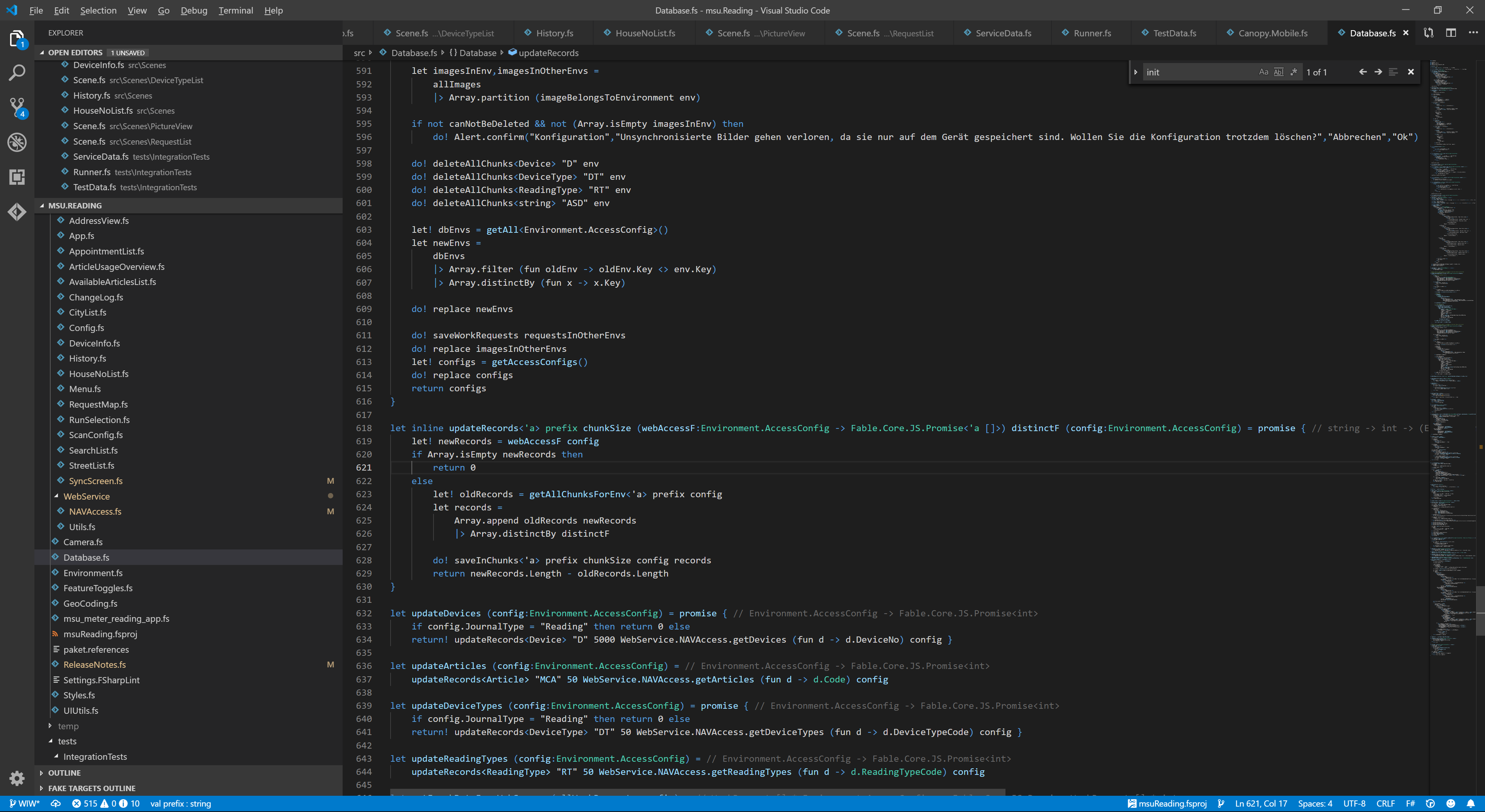 Wrong highlighting around 'a · Issue #1174 · ionide/ionide-vscode-fsharp · GitHub