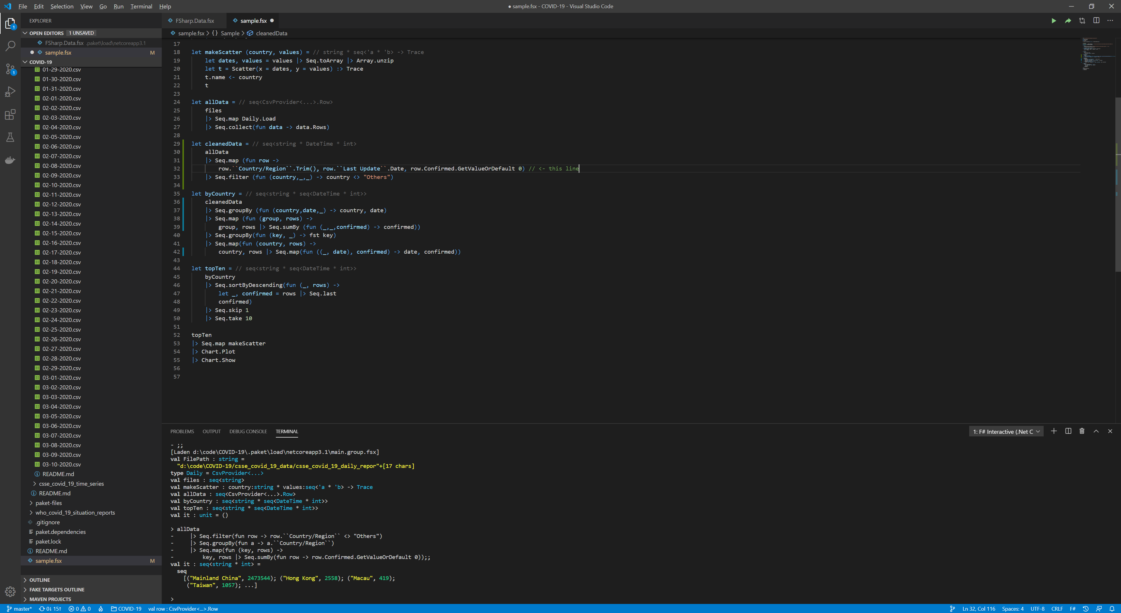 Multiple `` In One Line Are Not Highlighted Correctly · Issue 153 · Ionideionide Fsgrammar