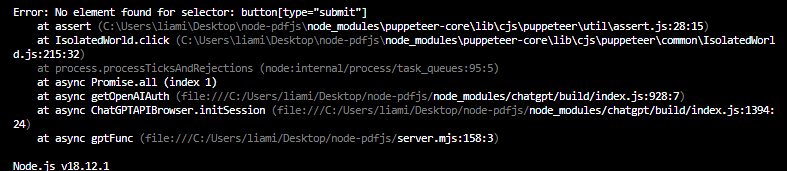 Error: No element found for selector: button[type="submit"] · Issue #280 · transitive-bullshit ...