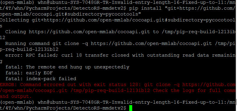 AttributeError: COCO object has no attribute get_cat_ids · Issue #3274 · open-mmlab/mmdetection ...