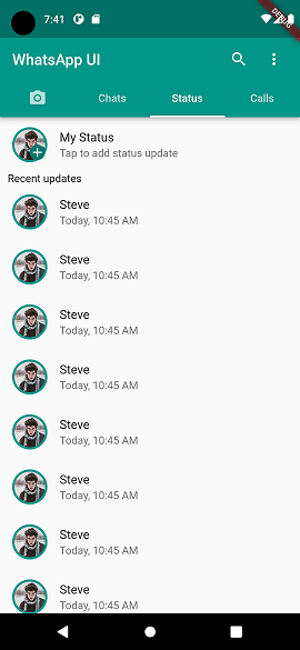 GitHub - FahadMehboob/WhatsApp-UI: Build the WhatsApp UI using Flutter