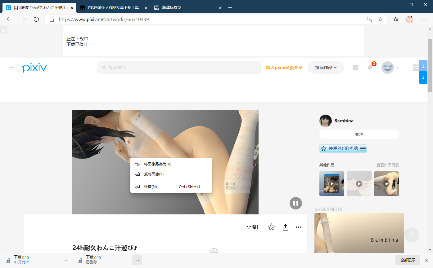 输出文本下载，动图变成一张张jpg · Issue #28 · Mapaler/PixivUserBatchDownload · GitHub
