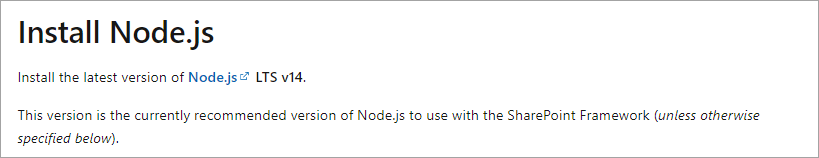 Set a SharePoint Framework development environment - Install Node.js ...