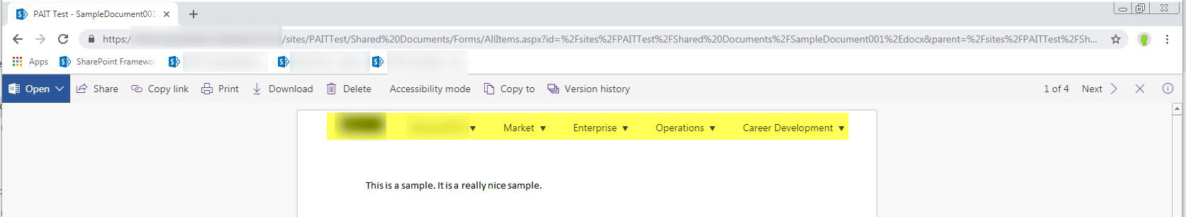 Application Customizer Header Rendering Over Document Preview · Issue 2877 · Sharepointsp Dev
