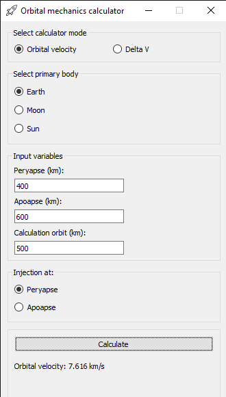 GitHub - jmamej/Orbital-Mechanics-Calculator: This is a windows forms ...