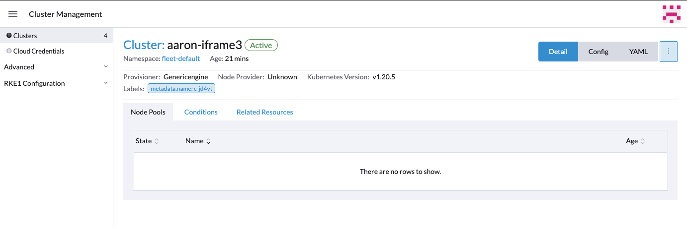 AKS provisioner shown as "Genericengine" · Issue #2987 · rancher/dashboard · GitHub