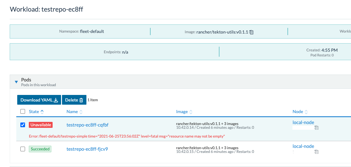Error in deployment after creating git repo · Issue #437 · rancher/fleet · GitHub