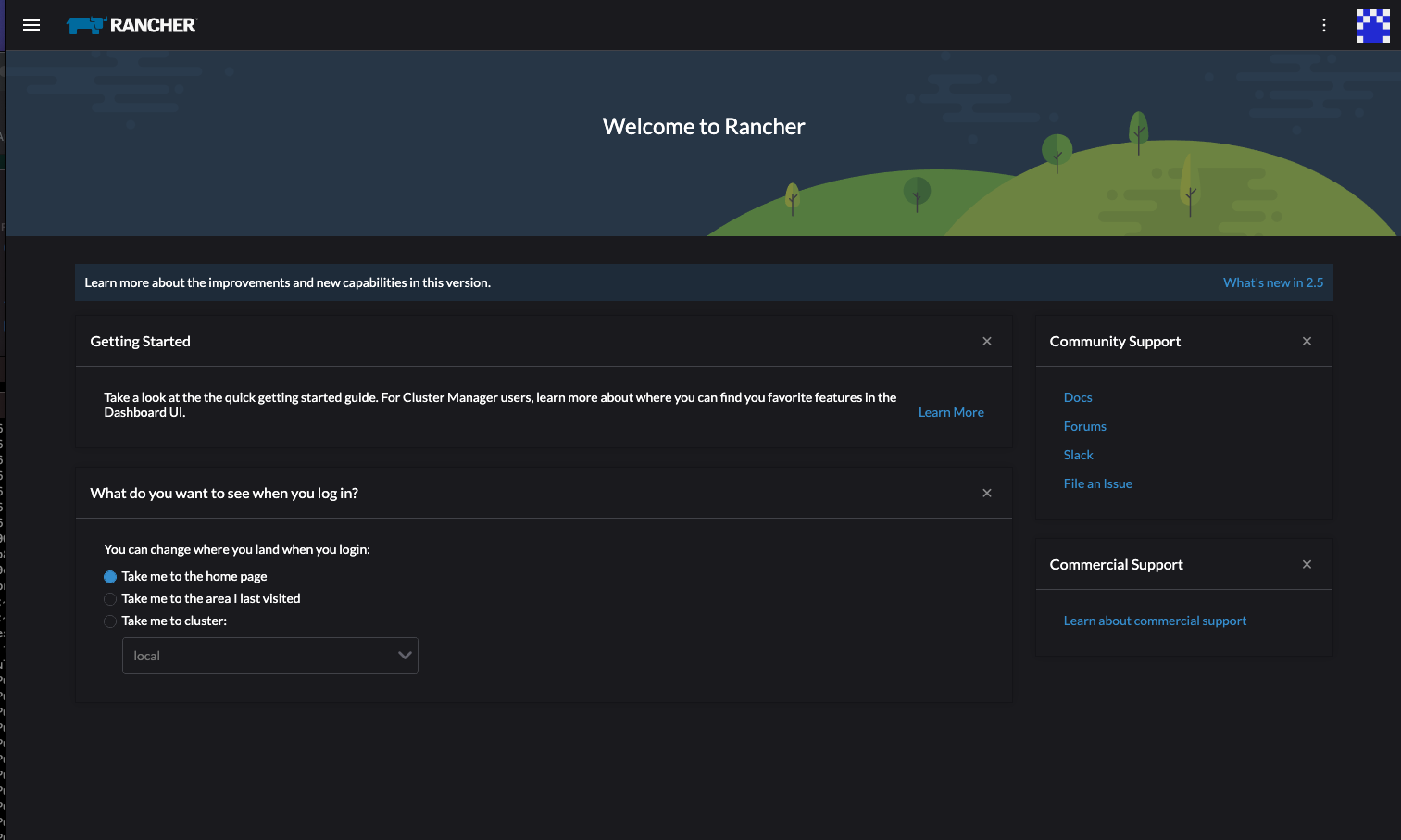 Cluster select dropdown available when disabling multi-cluster-management · Issue #3360 ...