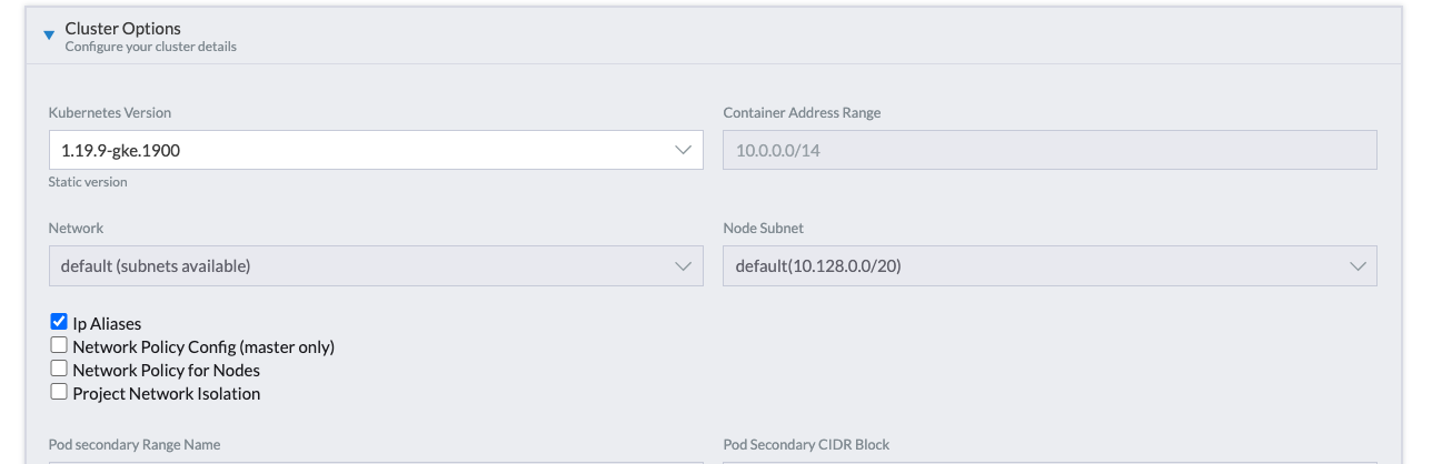 Add Enable PNI Option for GKE Clusters · Issue #33026 · rancher/rancher · GitHub