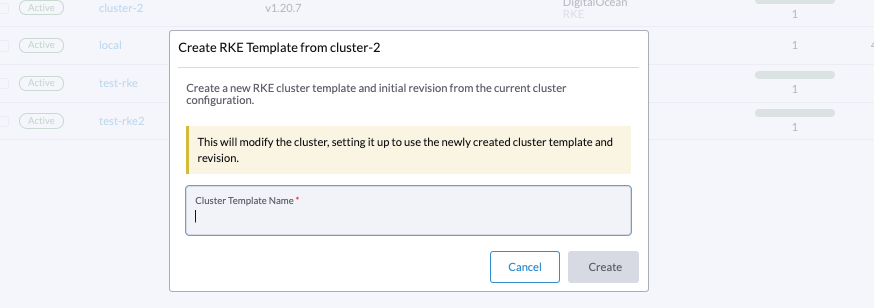 Port 'Save as RKE Template' action from Ember · Issue #3081 · rancher/dashboard · GitHub