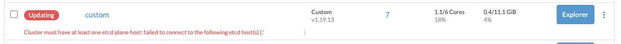 Custom Cluster Loses Etcd Connection When Rancher Is Upgraded · Issue 34003 · Rancherrancher 