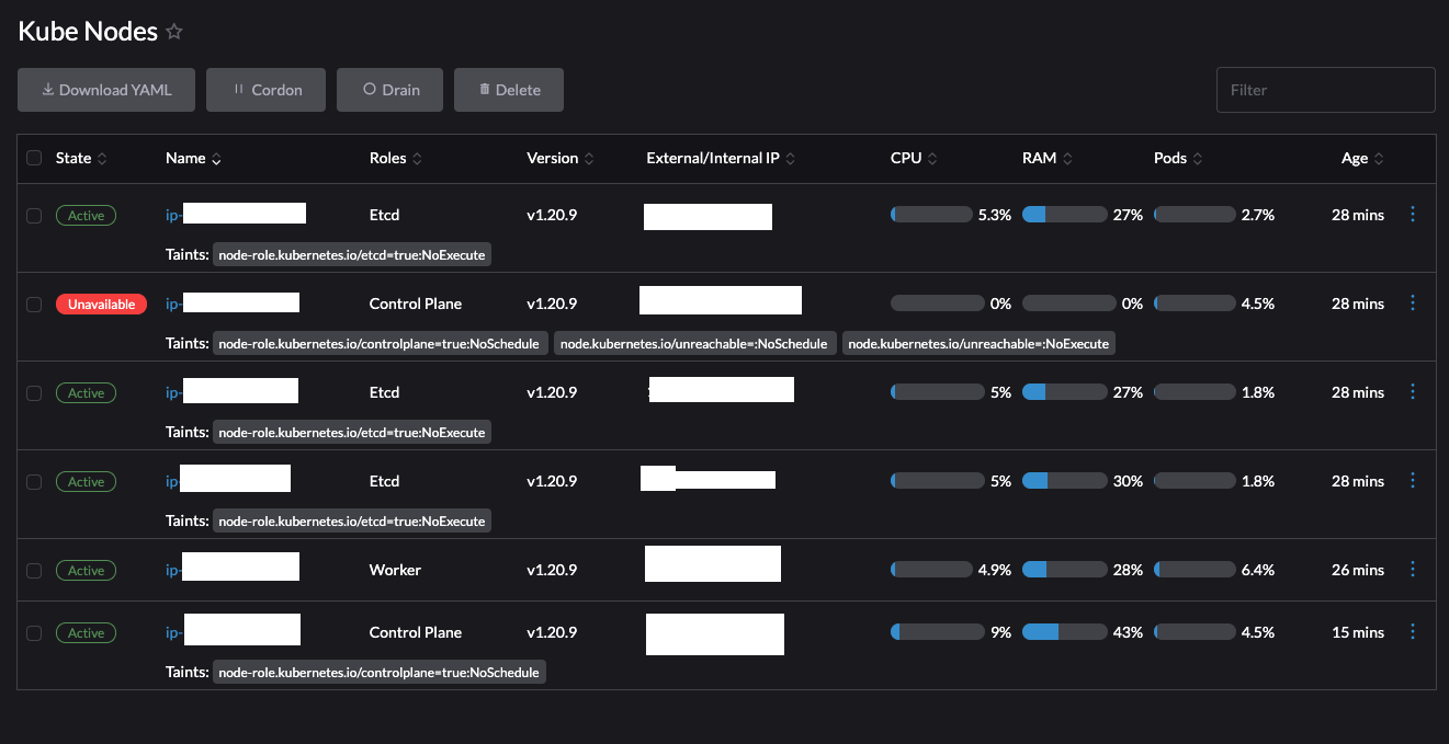 Nodes still reported as Active after its shutdown · Issue #32891 · rancher/rancher · GitHub