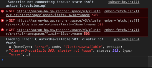 Sometimes Custom Cluster Provisioning Stuck In Updating State With 401 Unauthorized Error
