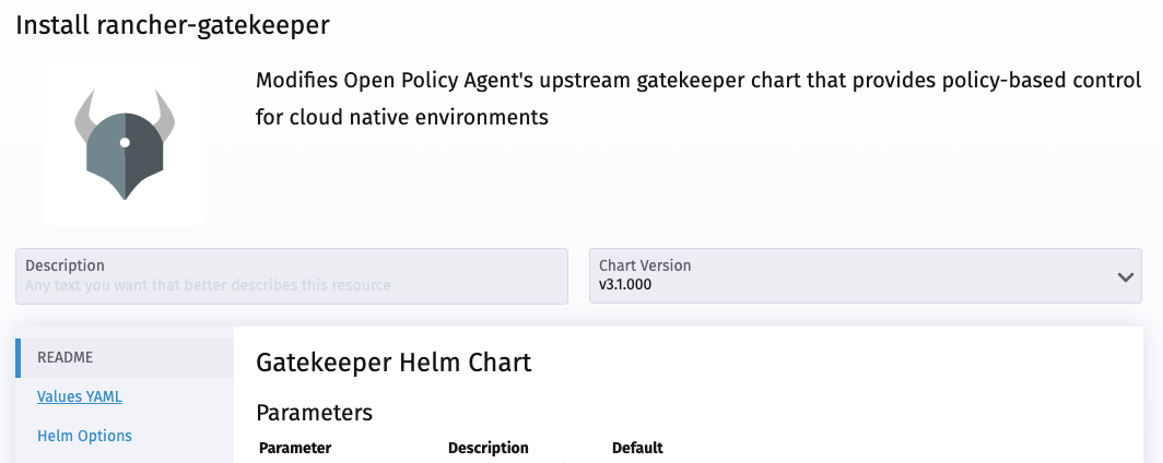 OPA- Gatekeeper cannot be upgraded on Rancher upgrade · Issue #1312 · rancher/dashboard · GitHub