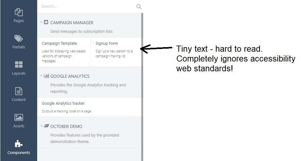 Make Components Readable With Improved Styling · Issue 5370