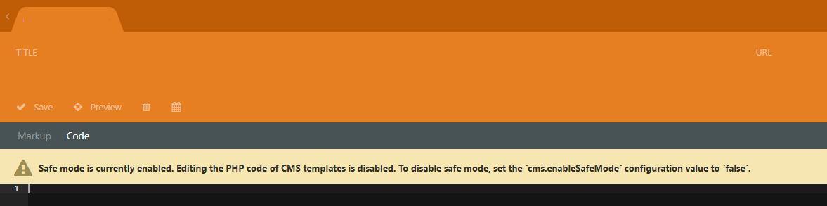 Allow users to turn php safe mode on/off in the cms editor and not need to edit the config files ...