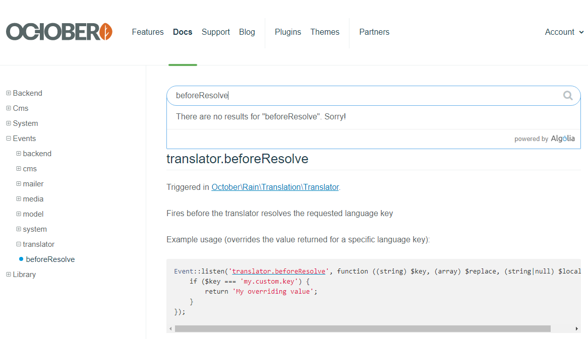 When using Rule objects, the error message is not used · Issue #4783 · octobercms/october · GitHub