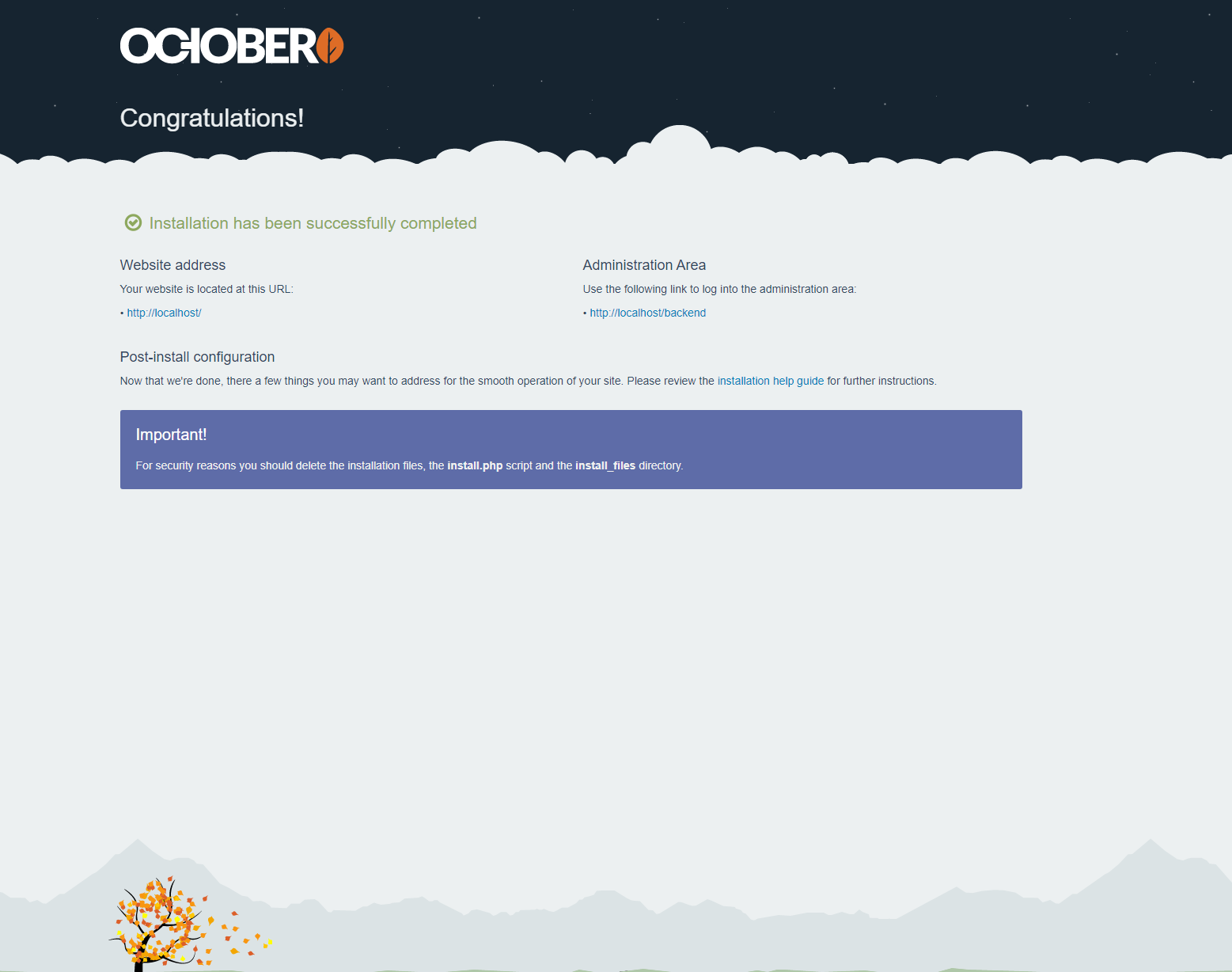 Wizard installer default file and folder permissions · Issue #4905 · octobercms/october · GitHub
