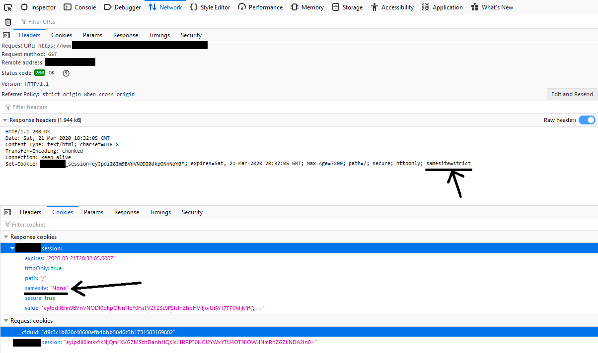 SameSite not working in various places · Issue #4995 · octobercms/october · GitHub